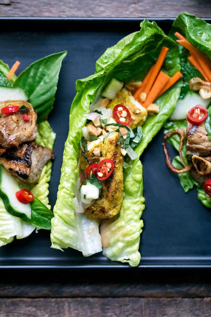 Chicken Satay Lettuce Wraps – HonestlyYUM